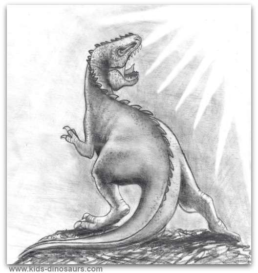 how to draw a dinosaur detailed